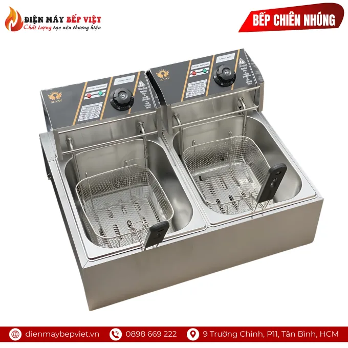 Bếp Chiên Nhúng Đôi 6L+6L Sunny